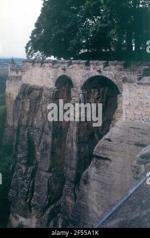 Watchtower and Fortification Walls, Königstein Fortress, Königstein ...