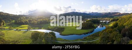 River Brathay panorama Stock Photo - Alamy