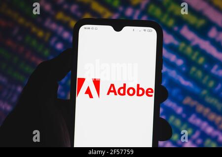 Brazil. 23rd Mar, 2021. In this photo illustration an Uber Technologies ...