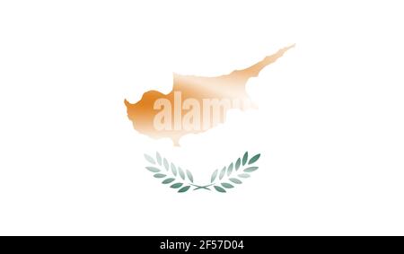 Cyprus grunge flag set on a white background. Vector illustration Stock ...