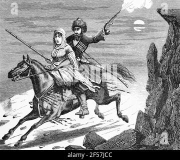 Historical illustration, 19th Century, ethnic groups of Oceania ...
