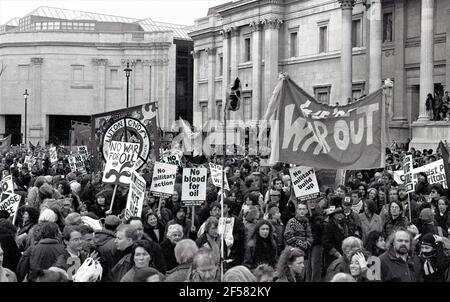 Gulf War Protests in London, UK January 1991 Stock Photo - Alamy