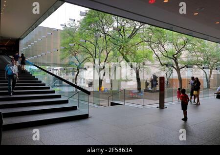 Interior view of Carnegie Museum of Art with courtyard.Pittsburgh ...