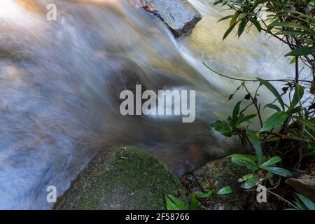 Waterfall in forest at Chae Son Nation park, Northern, Thailand Stock ...