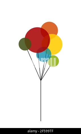 Colorful balloons wall for party and carnival. many colored balloons ...