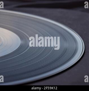 Player with spinning audio cassette. Closeup of cassette and player ...