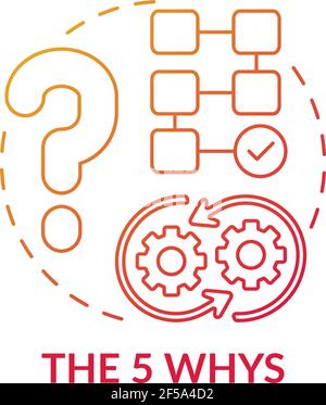 The 5 whys concept icon Stock Vector Image & Art - Alamy