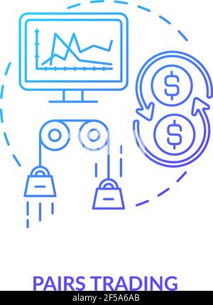 Pairs trading concept icon Stock Vector Image & Art - Alamy
