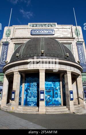 Exterior of o2 Brixton Academy at night with A Perfect Circle on the ...
