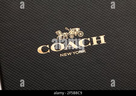 Coach logo on box Stock Photo - Alamy