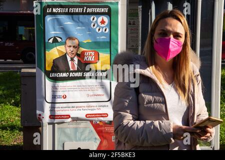 Sit-in at Piazza Indipendenza in Rome organized by Non Una Di Meno ...
