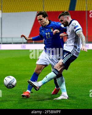 Federico Chiesa of Italy during the World Cup 2022 qualifier football ...