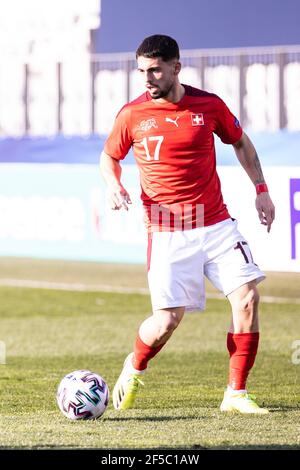 Koper, Stadion Bonifika, UEFA EM U21 - Group Phase, UK. 25th Mar, 2021 ...