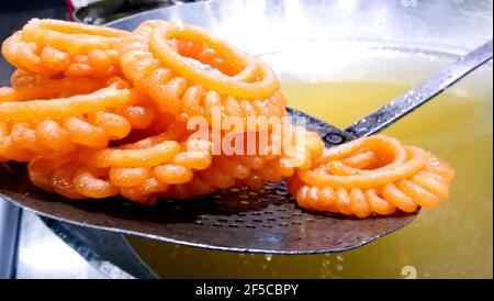 Indian Sweet Food Imarti Also Know as Amriti, Omriti, Jahangir, Jalebi ...