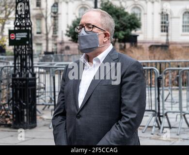 New York City Comptroller Mark D. Levine speaks during a Martin Luther ...