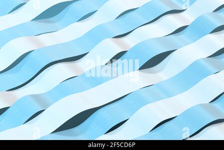 Flowing wave clothe background, 3d rendering. Computer digital drawing ...