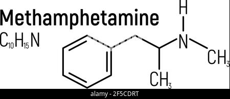 Methamphetamine molecular structure. Methamphetamine skeletal chemical ...