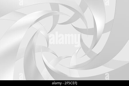 Curved vortex structure lines, 3d rendering. Computer digital drawing ...