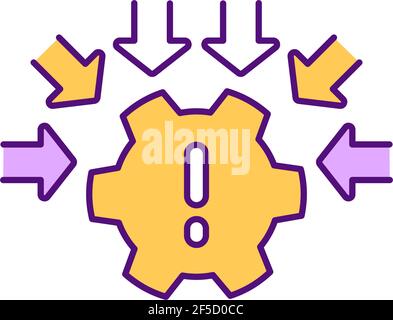Risk management RGB color icon Stock Vector Image & Art - Alamy