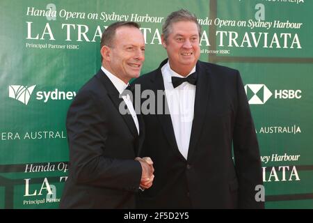 Former prime minister Tony Abbott speaks during his tribute dinner at ...