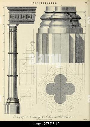 Drawing, Design for an Entablature, 19th century Stock Photo - Alamy