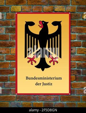 sign Federal Ministry of Justice, Germany Stock Photo - Alamy