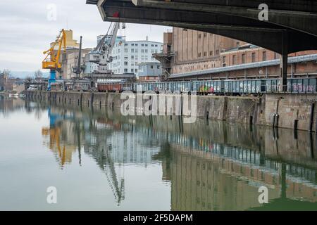 port of switzerland,basel Stock Photo - Alamy