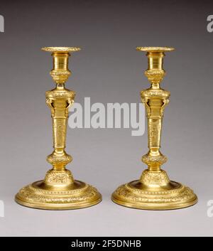 Pair of candlesticks Stock Photo - Alamy