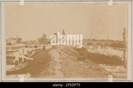 Chertsey Lock & Bridge. Henry W. Taunt, photographer (British, 1842 ...