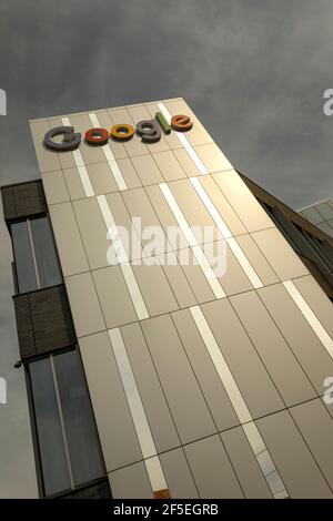 Google Logo Sign and building Kitchener Ontario Canada Stock Photo - Alamy