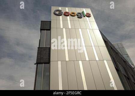 Google Logo Sign and building. Kitchener Ontario Canada Stock Photo - Alamy