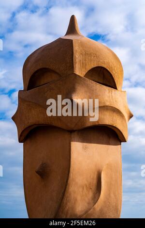 La Pedrera (Milá House),Gaud architect,Barcelona,Catalonia,Spain Stock ...