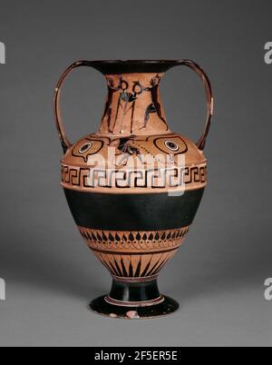 Attic Black-Figure Nikosthenic Amphora; Attributed to Painter N, Greek ...