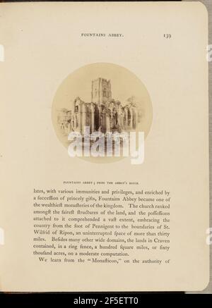 Fountains Abbey; from the Abbot's House Stock Photo - Alamy