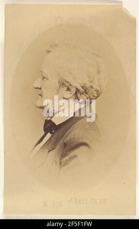 A 19th-century portrait of Wilhelm Richard Wagner, the famous German ...