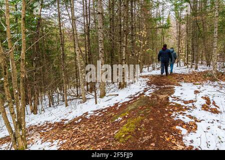 Oxtongue Rapids Conservation area Dwight Ontario Canada in winter Stock ...