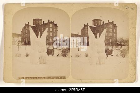The Fountain, ice bound, Alfred Centre, N.Y.. Irving Saunders (American ...