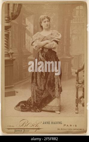 Photograph of French actress Jane Hading in 1906 wearing a theatrical ...