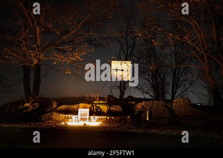 Marshals watch on as the night evening sessions begin at North ...