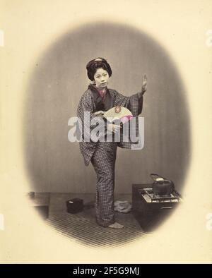 Dancing Girl; Felice Beato, 1832 - 1909, Japan; 1866 - 1867; Hand ...