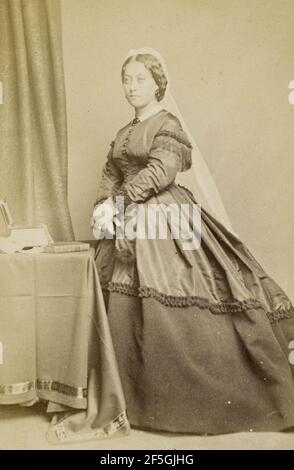 Queen Emma of Hawaii, photograph by John & Charles Watkins Stock Photo ...