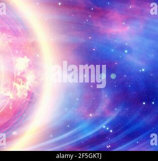 energy flash in space backgrounds Stock Photo - Alamy