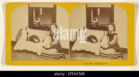 Family Cares.. Benjamin West Kilburn (American, 1827 - 1909 Stock Photo ...