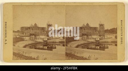 Building under construction, probably around Providence, Rhode Island ...