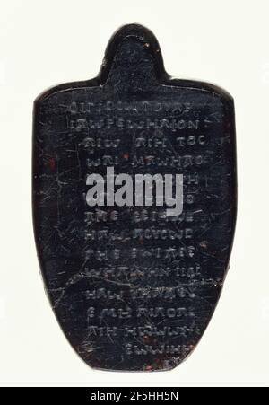 Gnostic Amulet Engraved on a Garnet, Europe (?), 18th century, Garnet ...