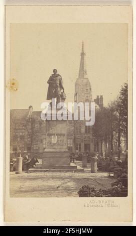 The statue of Simon Stevin, the Flemish mathematician, scientist and ...