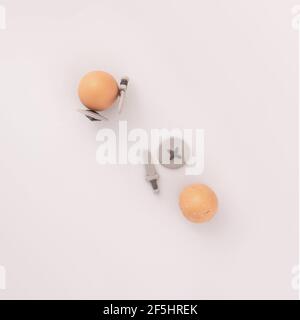 Easter eggs having a sword fight with swords and shields - Creative ...