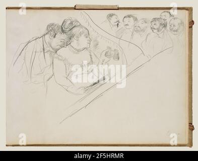 Opera Boxes; Edgar Degas, French, 1834 - 1917; about 1877 Stock Photo ...