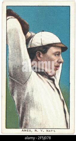 Red Ames, New York Giants, baseball card portrait Stock Photo - Alamy