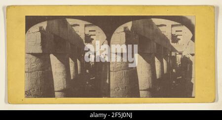 Portion of the Great Hall of Columns at Karnac.. Francis Frith (English ...